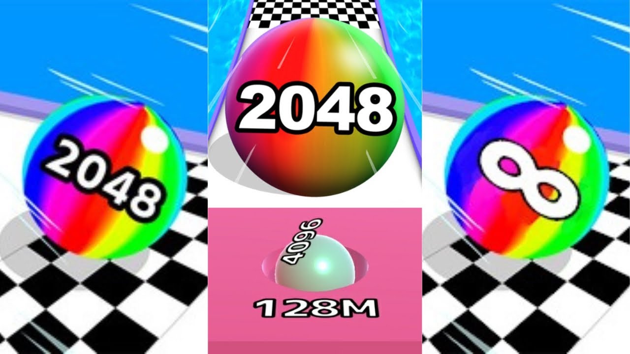 2048 | ball run 2048 ball run Infinity Ball Run 2048 vs 2048 Color Ball ...