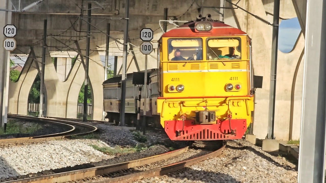 ขบวน 352 /ดีเซลราง 909/911 /ขบวน 172 31/8/2567 #srt #train #รถไฟ - YouTube