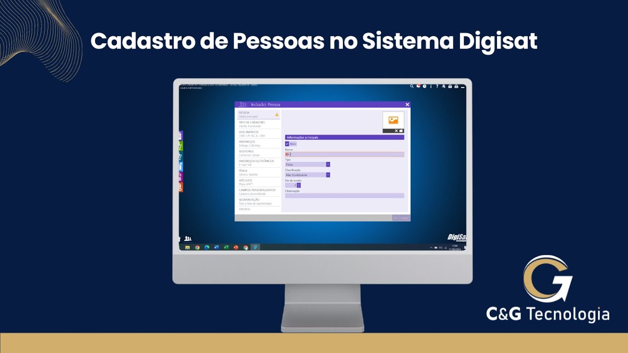 Aula 2 - Como cadastrar pessoas no sistema Digisat - YouTube