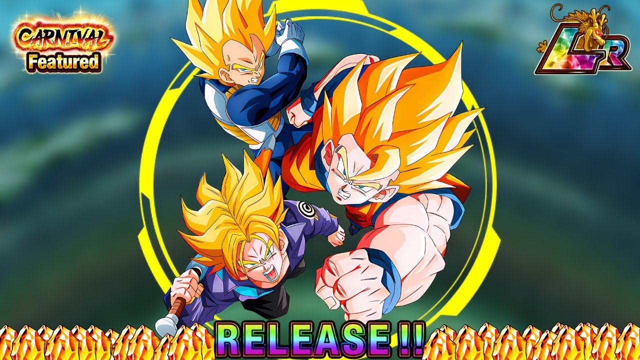 LR SUPER SAIYAN GOKU VEGETA & TRUNKS SUMMONS!! (DBZ: Dokkan Battle ...