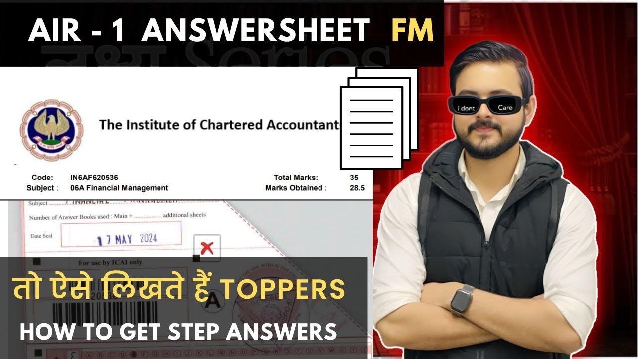 FM Topper’s Answer Sheet🔥 AIR - How to Present Paper - Pro Tips ️ CA ...