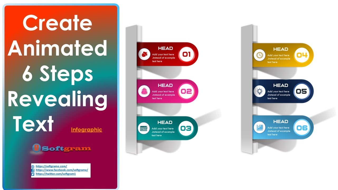 52 How To Create Animated 6 Steps Reveal Text Infographic YouTube 52-how-to-create-animated-6-steps-reveal-text-infographic-youtube