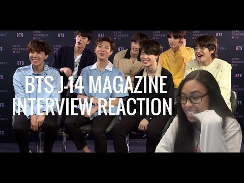BTS J-14 Magazine Interview Reaction - YouTube