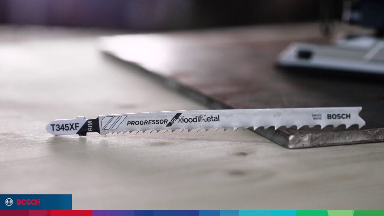 Bosch Bi Metal Jigsaw Blade T345XF Set - YouTube