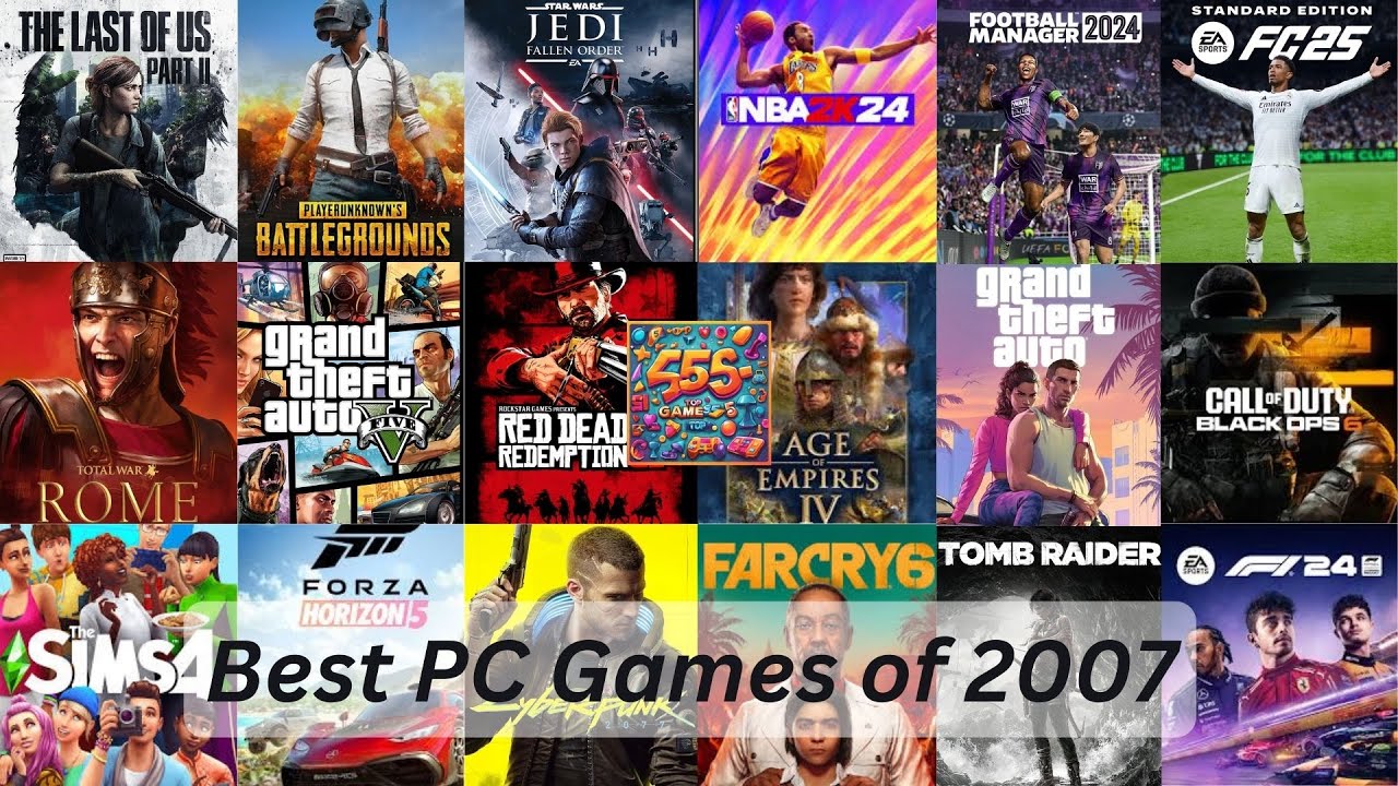 The 5 best PC games of 2007 according to AI - YouTube