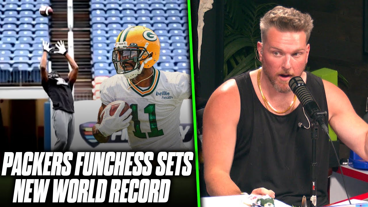 Pat McAfee Reacts: Packers Devin Funchess Breaks Football Catch World ...