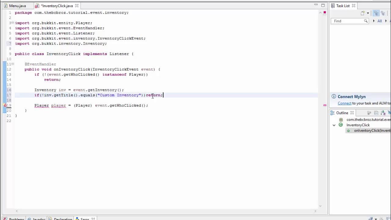 How to Make a Bukkit/Spigot Plugin | Episode 10 | Inventory GUI - YouTube