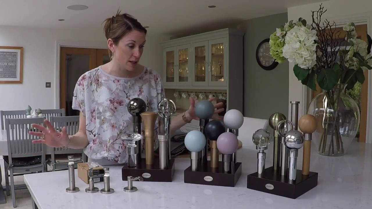 Jones Strand 35mm metal and wood curtain poles - YouTube