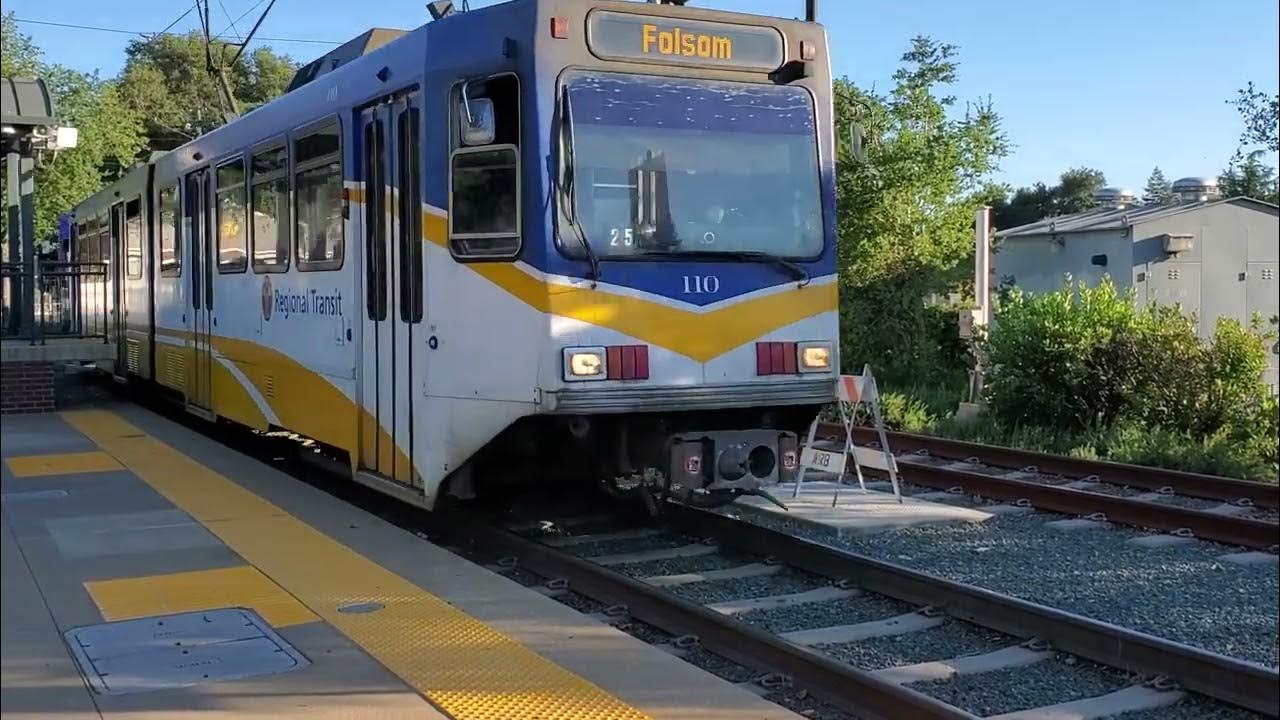 Sacramento Regional Transit Light Rail Folsom, CA - YouTube