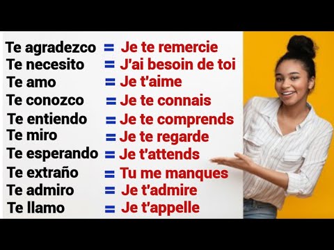 Les PHRASES de base pour apprendre L'ESPAGNOL / Partie 3 / Cours d ...