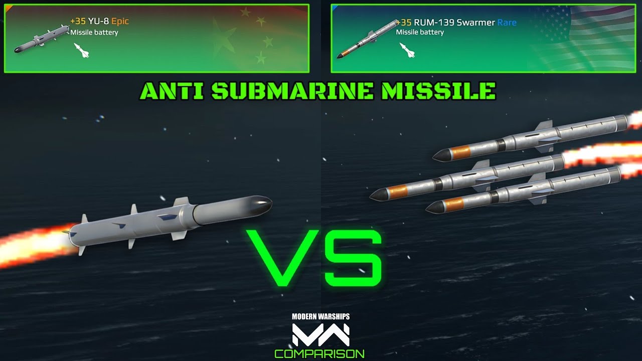 Anti Submarine Missile Comparison | RUM-139 Swarmer VS YU-8 | Modern ...