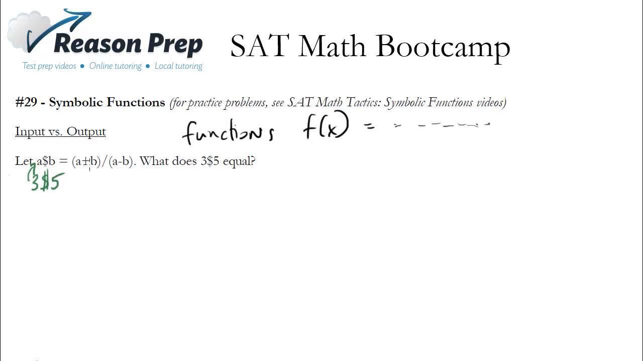 #29 - Special or Symbolic Functions, SAT Math Bootcamp - YouTube