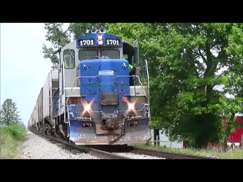 OMLX 1701 Omnitrax Northern Ohio and Western shortline railroad - YouTube