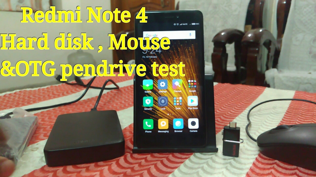 Redmi Note 4 Hard disk(500Gb,2Tb),mouse & OTG pendrive test🔥🔥🔥 - YouTube