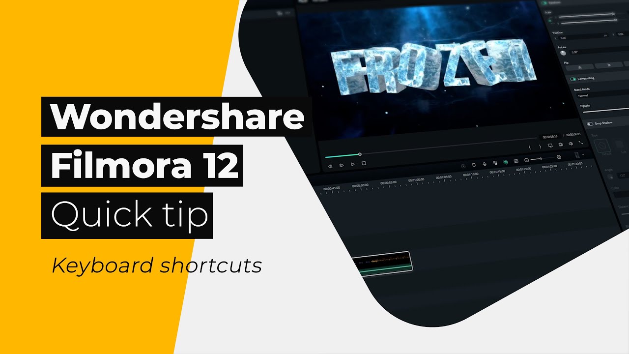 Wondershare Filmora - Keyboard shortcuts - A quick tip - YouTube