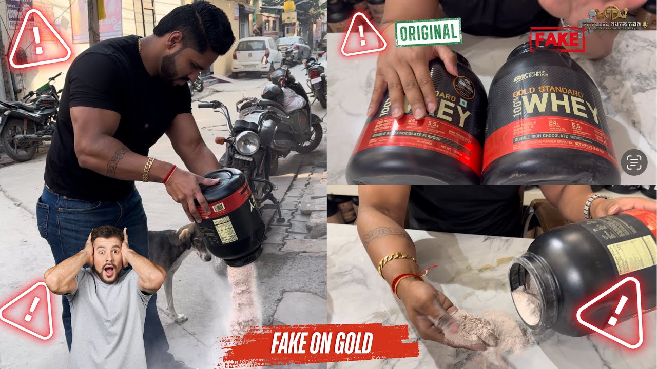 Fake Vs Original Optimum Nutrition Gold standard Whey Protein | Only ...