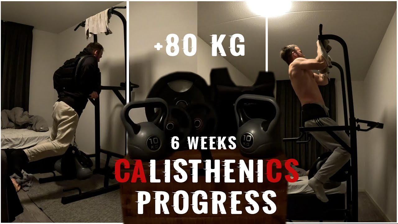 Calisthenics progress (6 weeks) - Fitness Journey - YouTube