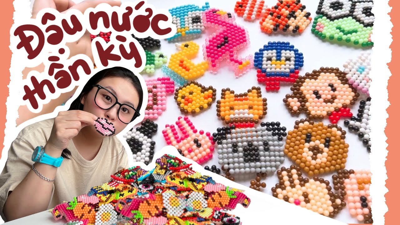 THỬ THÁCH LÀM 100 HÌNH BẰNG HẠT ĐẬU NƯỚC MA THUẬT | Beisme - YouTube