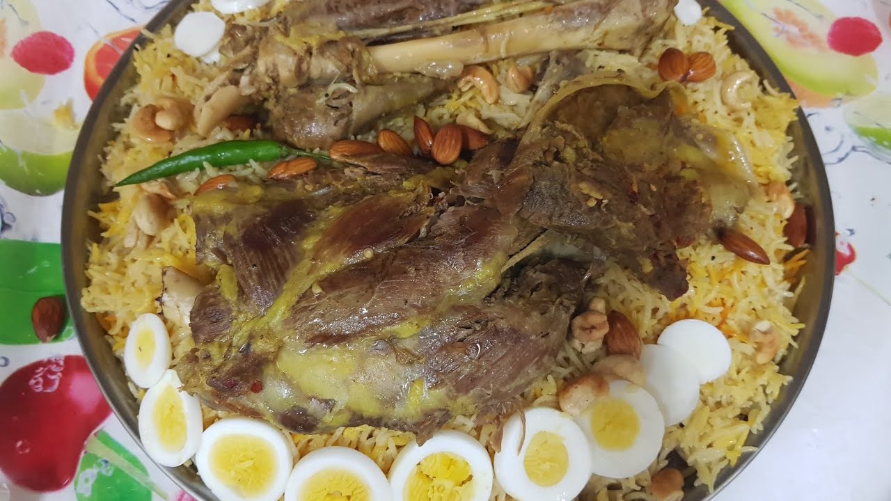 Mutton Mandi Recipe |مندى باللحم|Lamb Leg with Rice | Bukhari Rice ...