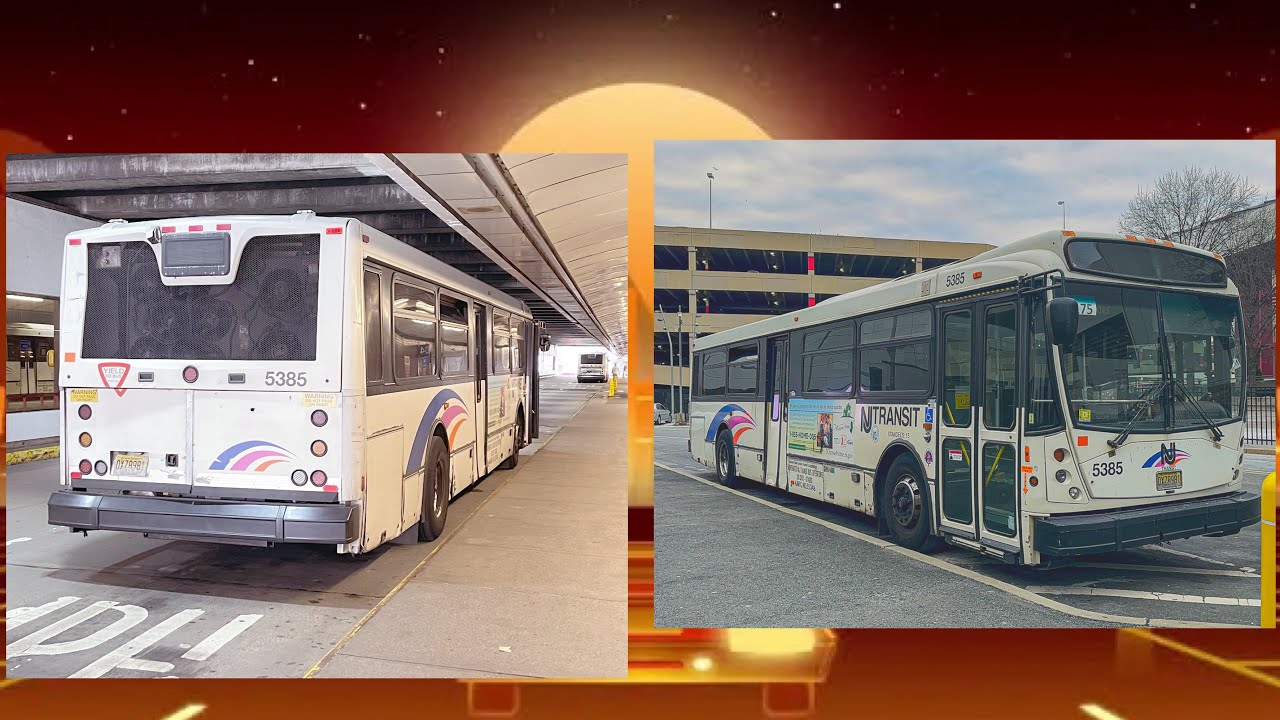 NJ Transit 10 BAYONNE JFK BLVD VIA 2ND STREET (NABI 416.15 #5385) - YouTube