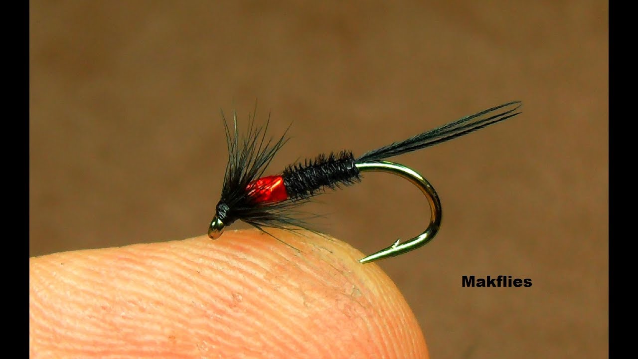 Fly Tying a Black Pheasant Tail Hot-Spot Cruncher Wet Fly by Mak - YouTube
