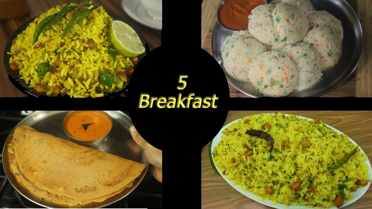 Monday to friday breakfast recipes | Breakfast recipe | Easy breakfast ...