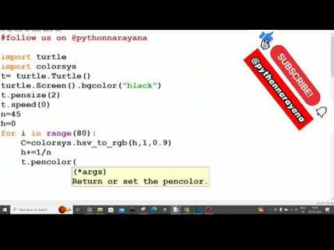 Amazing Flower Designs Using Python Turtle||Narayana Tech House|| Mr ...