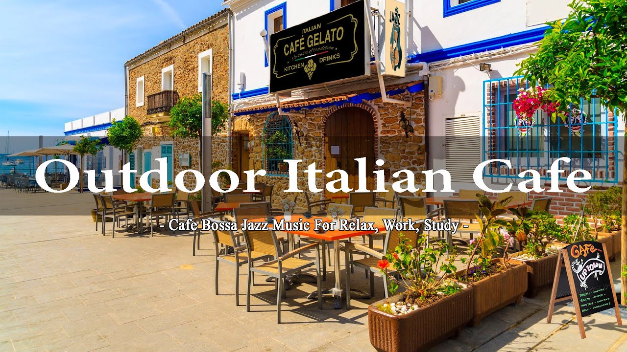 Italian Outdoor Coffee Shop Ambience with Amazing Beautiful View ...