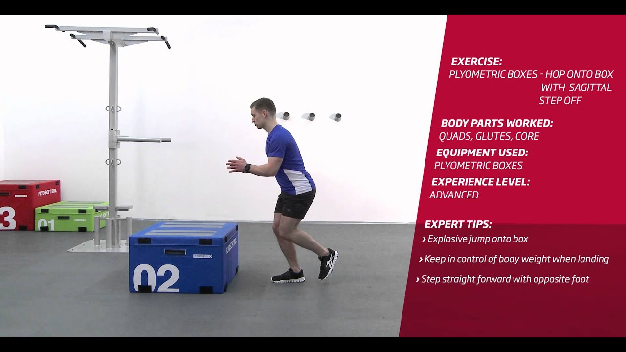 Fitness First Freestyle exercise - Plyometric Boxes Hop onto Box with ...