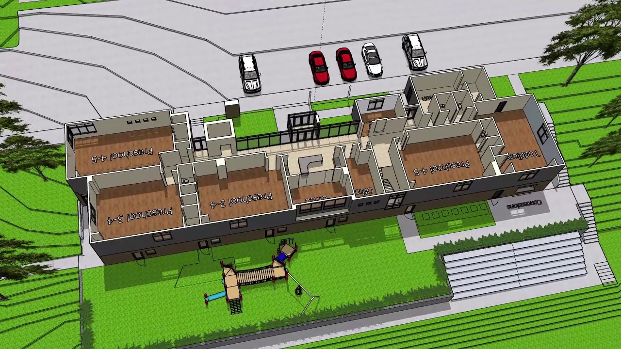 Animated Rendering of Early Learning Academy - YouTube