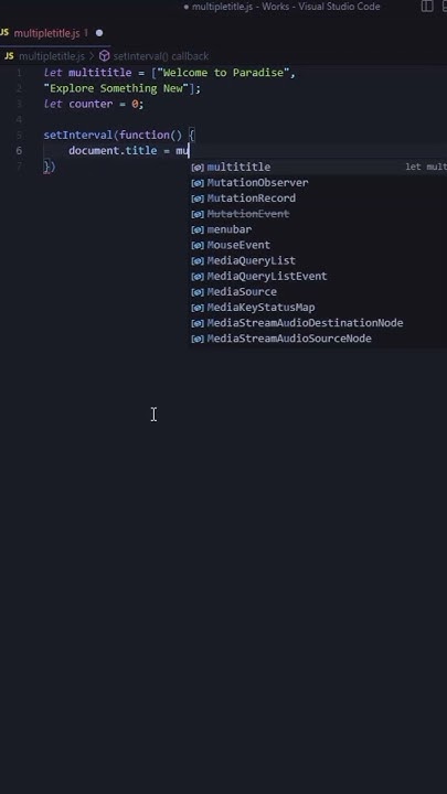 JavaScript Trick to Make Your Titles Wait?! 🤔 #shorts - YouTube