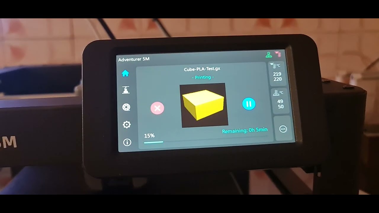 Flashforge Adventurer 5M - First test print - YouTube