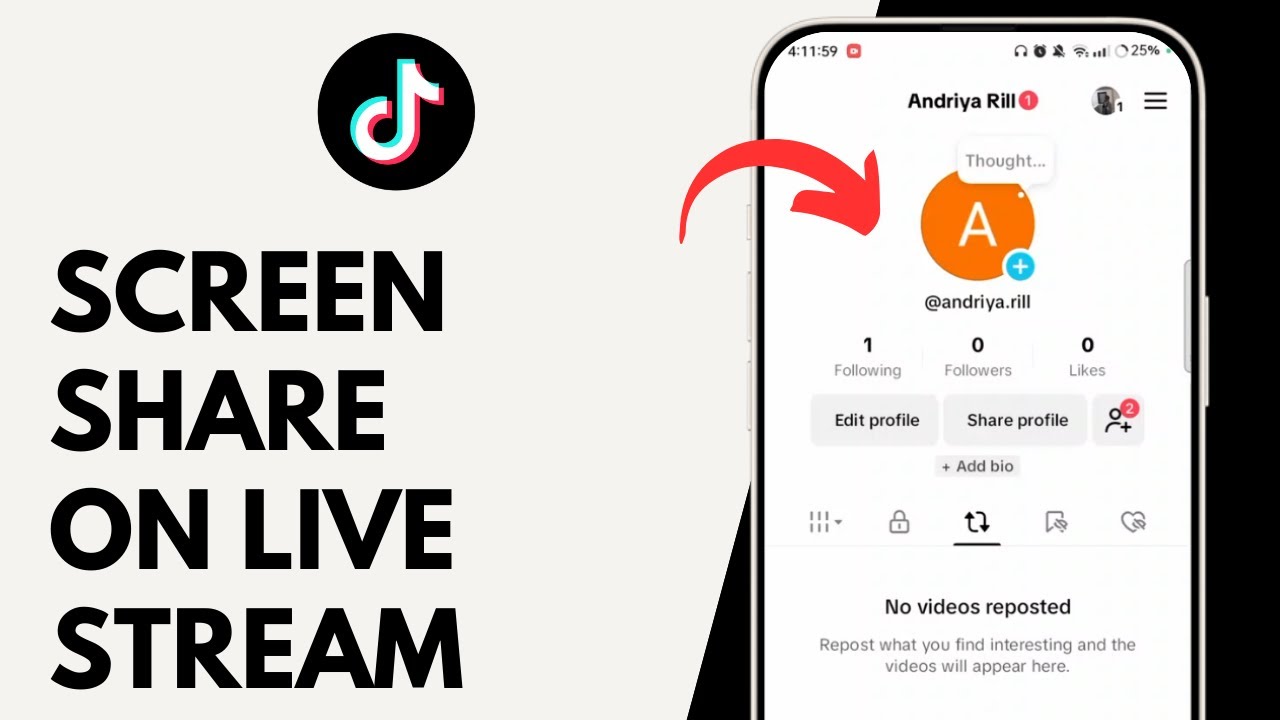 How to Screen Share on TikTok Live Stream - YouTube