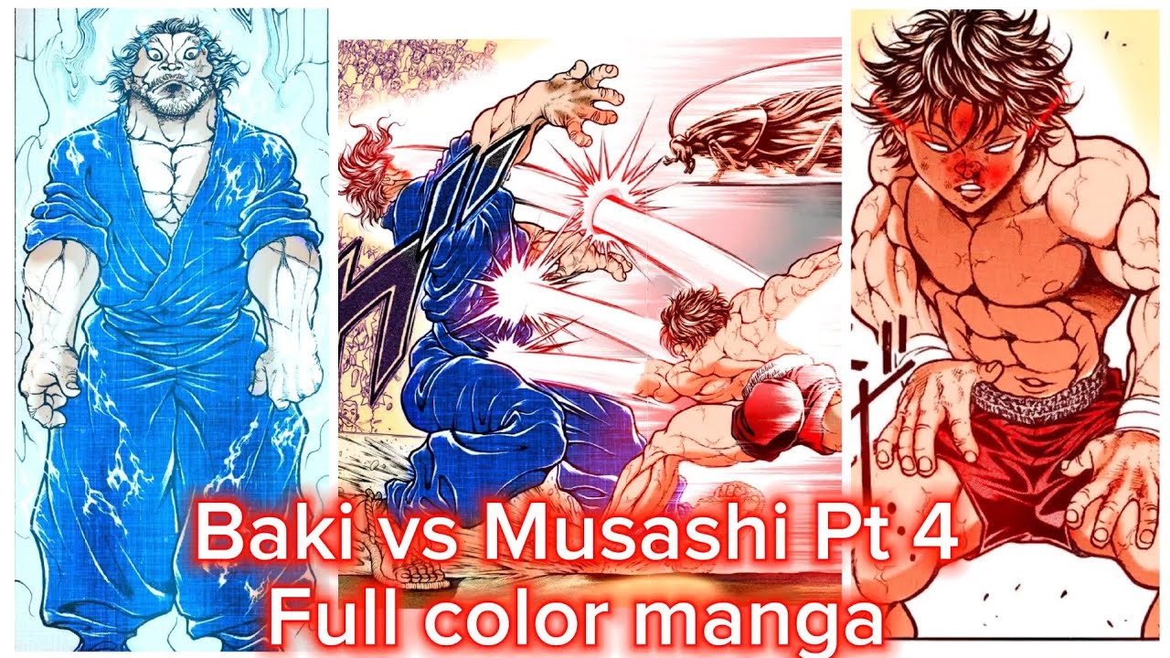 BAKI VS MUSASHI Full color manga/Pt 4/ Baki-Dou - YouTube