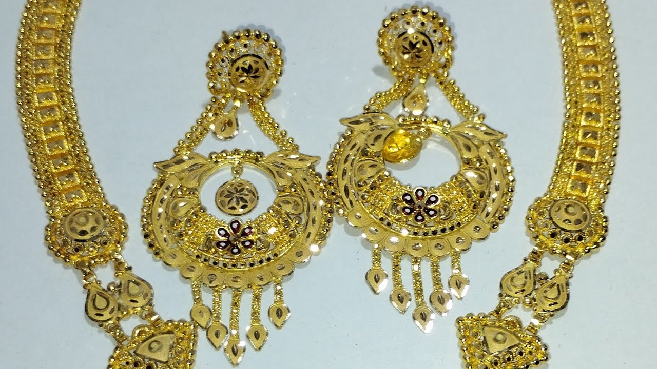 gold necklace design | gold necklace design for wedding | gold necklace ...