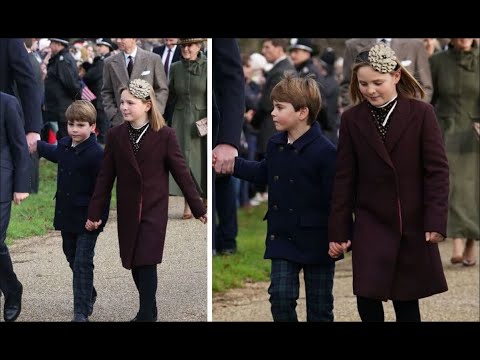 Prince Louis sweetly holds hands with surprise royal on Christmas Day ...