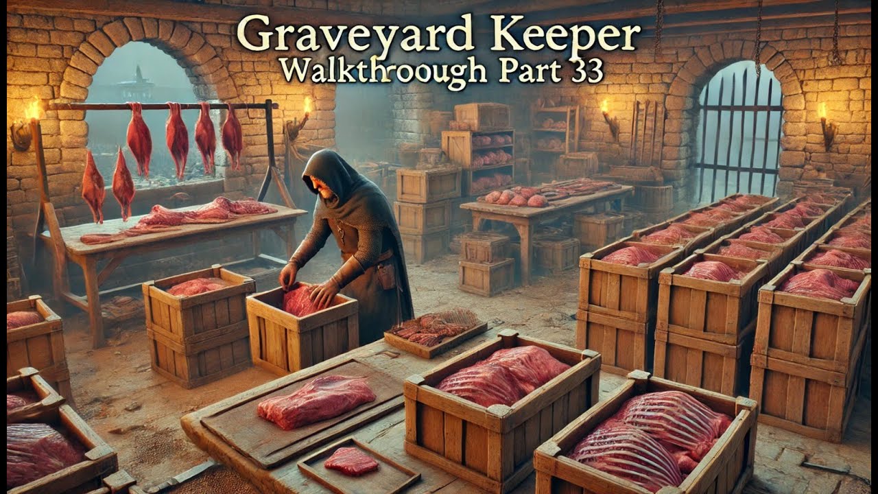 Graveyard Keeper Walkthrough Part 33 | Packaging Meat! - YouTube