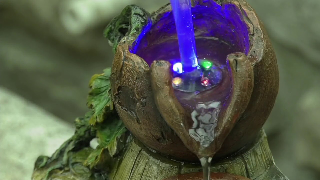 Barbara King Illuminated Floating Water Spout LED Fountain on QVC - YouTube