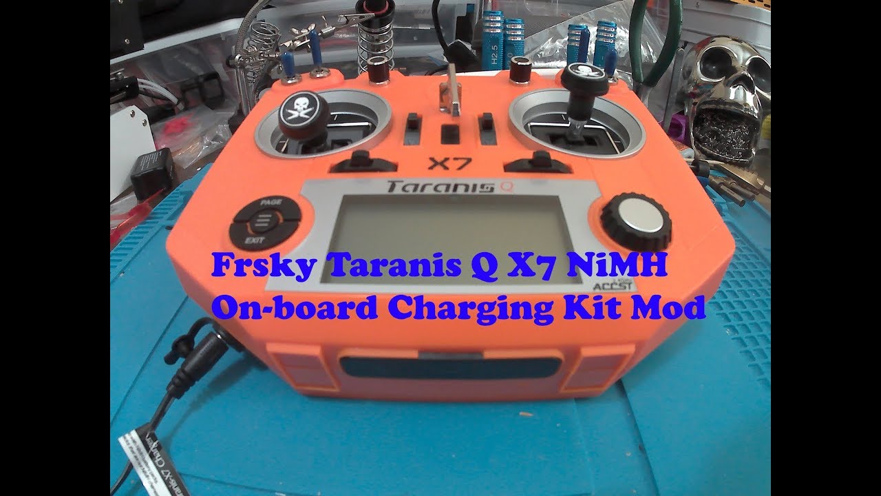 Frsky Taranis Q X7 NiMH Charging Kit Mod - YouTube