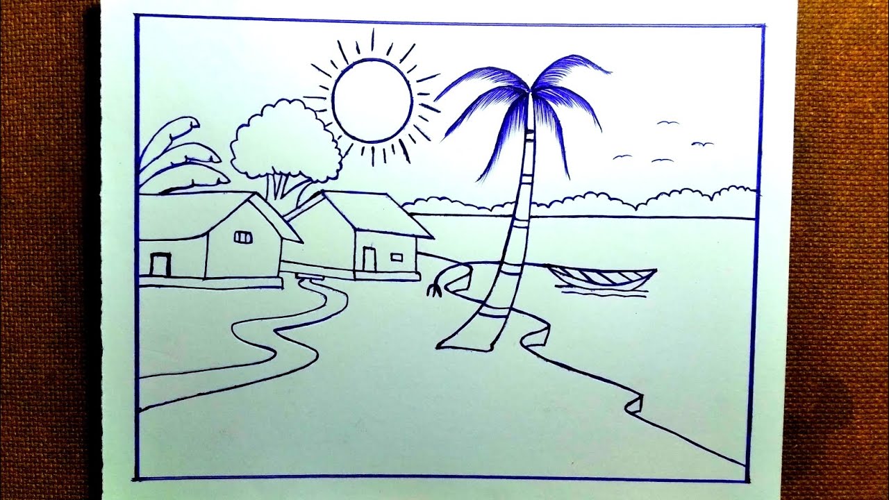 Gramer drisso sohoje ankon kora jai kivabe ||।Gaon chitra | easy ...