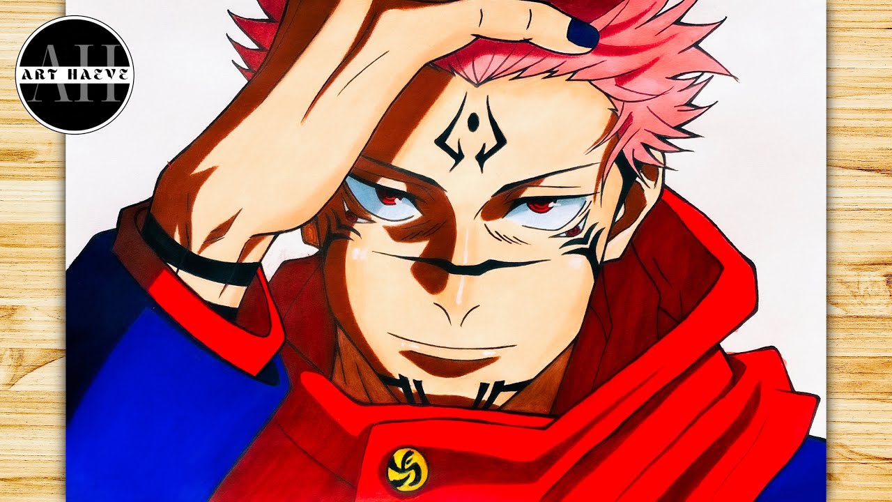 How to draw Ryomen Sukuna Step by Step | Jujutsu Kaisen | Anime drawing ...