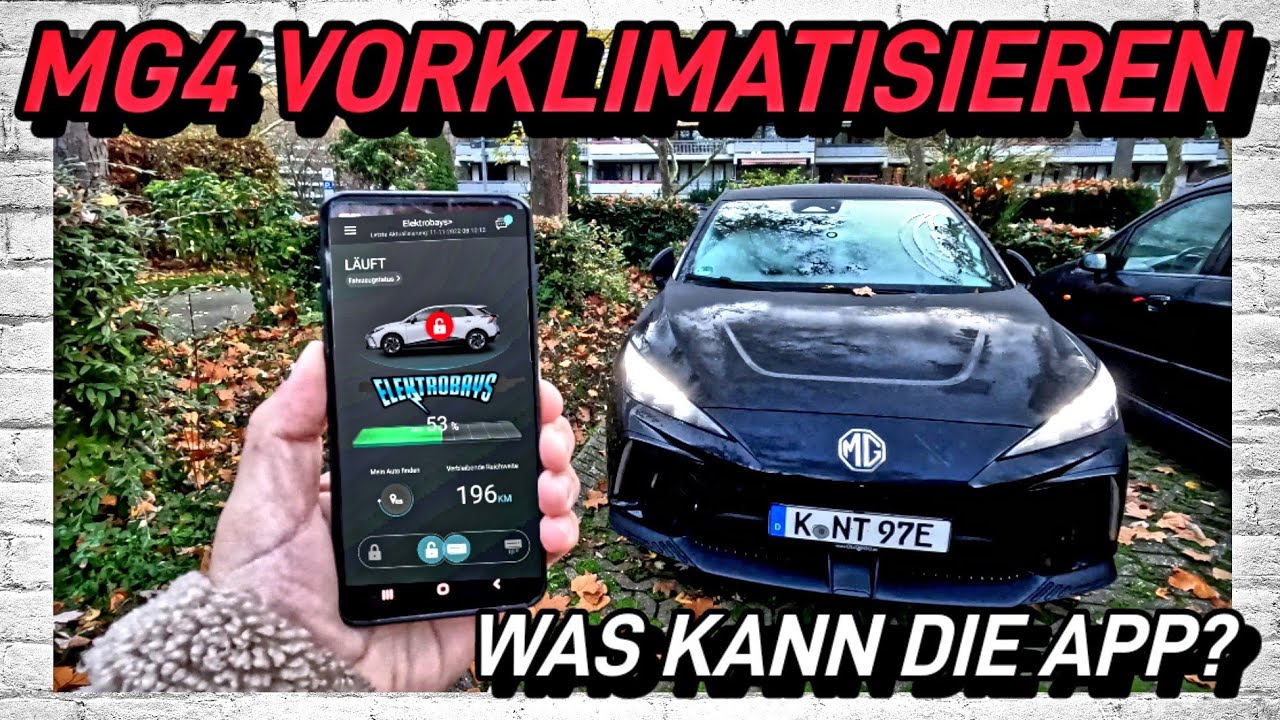 MG4 LR Luxury Vorklimatisieren! Was taugt die App Anbindung? # ...
