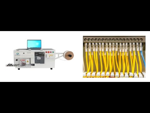 Automatic wire strip and Number Tube Printing machine - YouTube