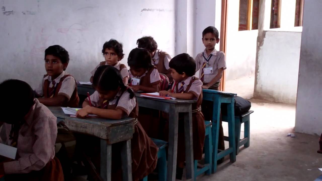 First Standard, Section A, Coloring pictures about their families - YouTube