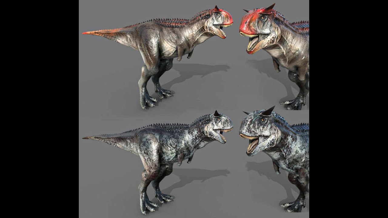 Carnotaurus Dinosaur Free 3D Model - YouTube
