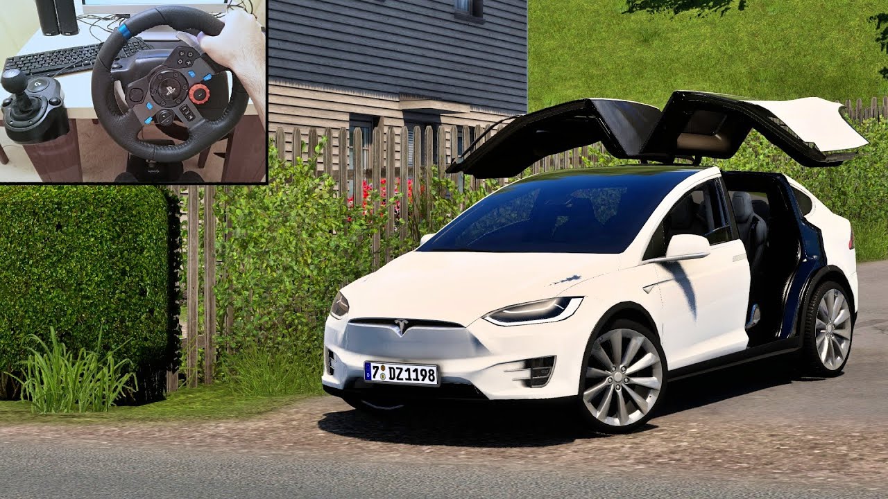 Tesla Model X | Euro Truck Simulator 2 | Logitech G29 Gameplay - YouTube