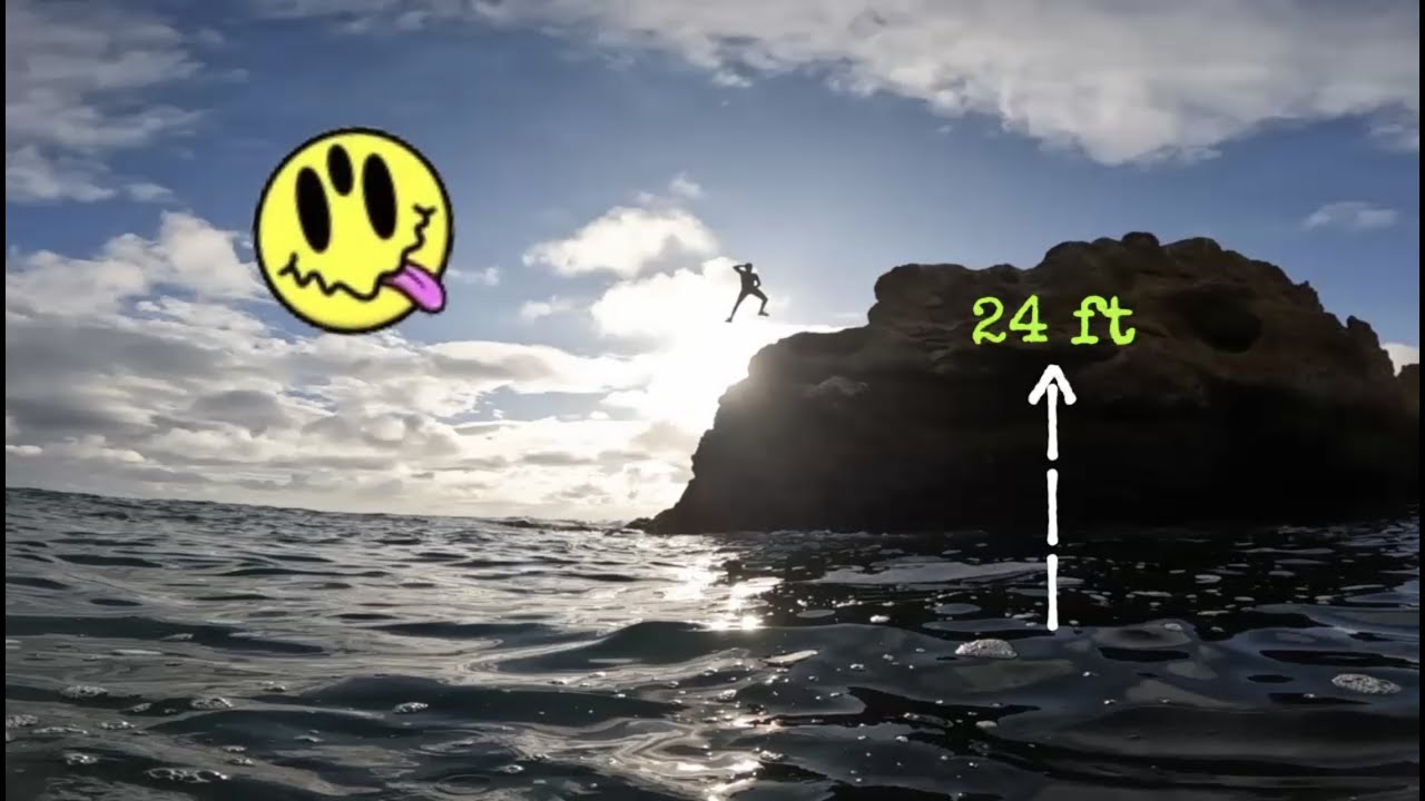 Newport Beach CLIFF JUMP *RAW POV FOOTAGE* - YouTube