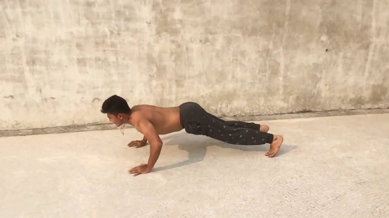 Back Clap PushUps in Slow Motion !! - YouTube