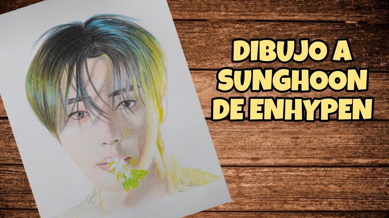 DIBUJO A SUNGHOON DE ENHYPEN | How To Draw Kpop - YouTube