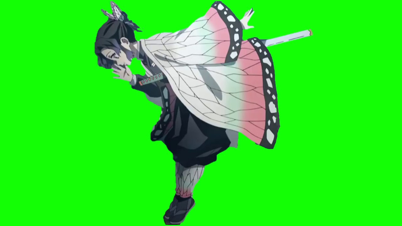 【Kimetsu no Yaiba】shinobu 3 Kochou Green Screen Effects ,Green Back ...